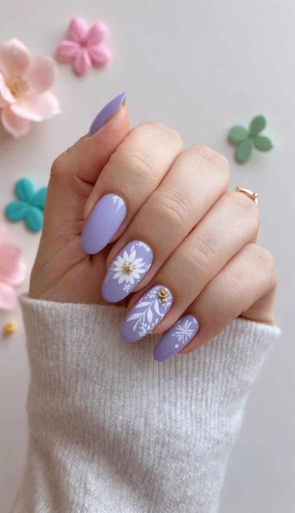 19 Periwinkle Nail Art Ideas: Dreamy Pastel Designs - Polish And Patterns