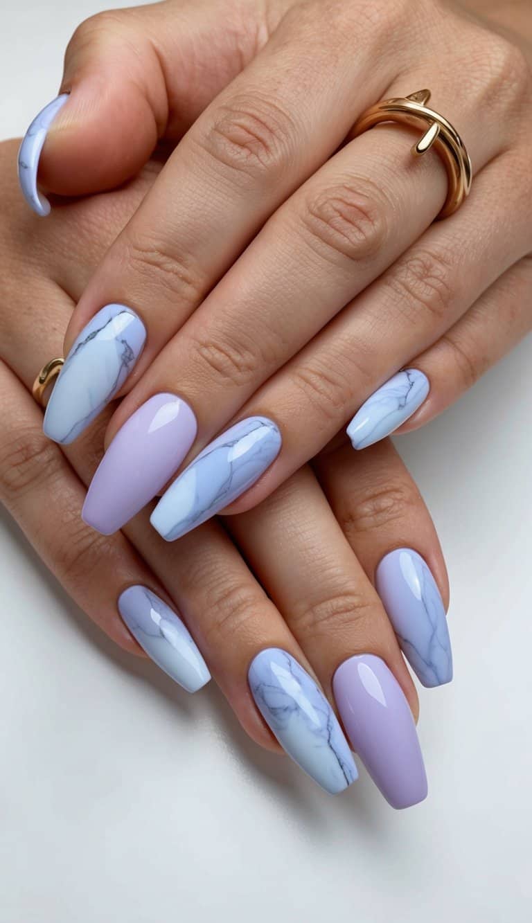 19 Periwinkle Nail Art Ideas: Dreamy Pastel Designs - Polish And Patterns