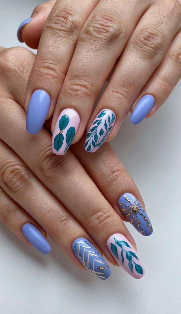 19 Periwinkle Nail Art Ideas: Dreamy Pastel Designs - Polish And Patterns