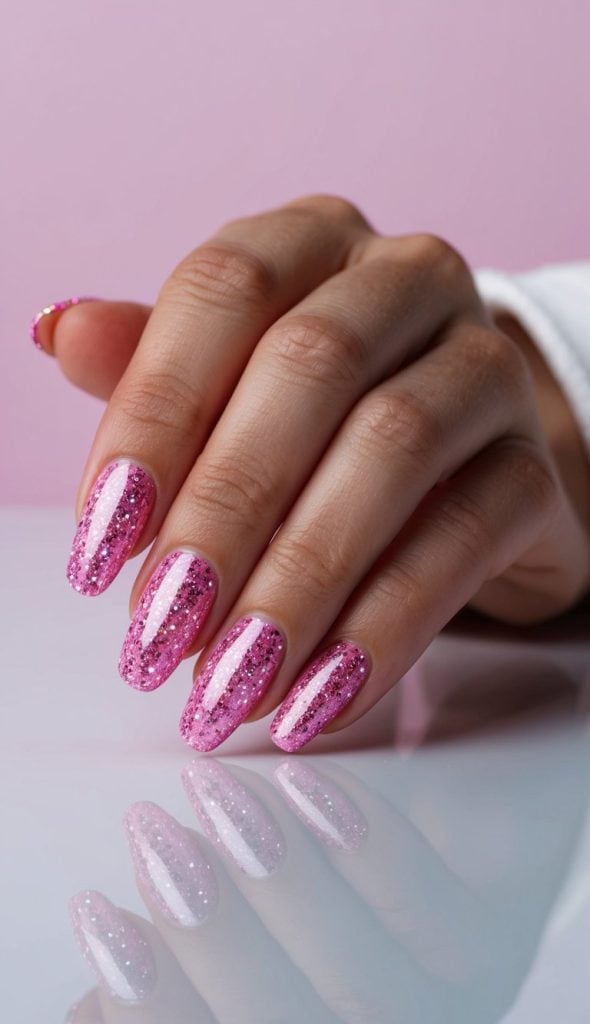 14 Pink Glitter Nail Art Ideas: Sparkle for Every Occasion - Polish And ...