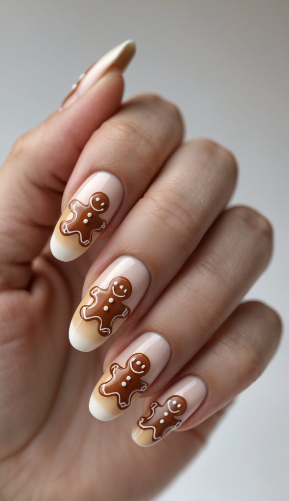 28 Gingerbread Man Nail Art Ideas: Festive, Cute Designs for Holiday ...